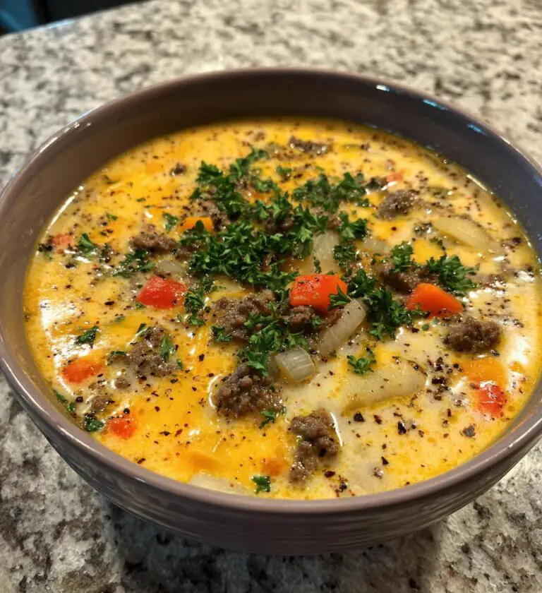 Cheeseburger Soup Recipe: 5 Steps to Creamy Comfort – Vihaad Recipes
