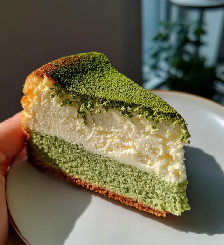 Matcha Japanese Cheesecake: 7 Steps to Deliciousness! – Vihaad Recipes