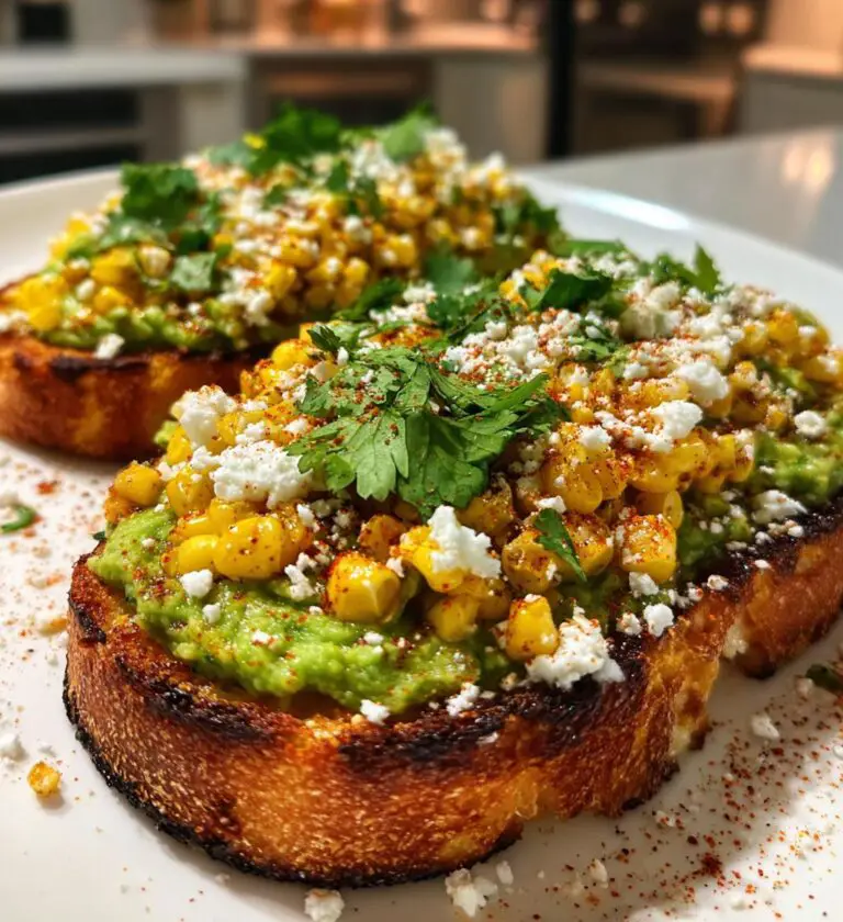 Mexican Street Corn Avocado Toast: 15-Minute Delight!