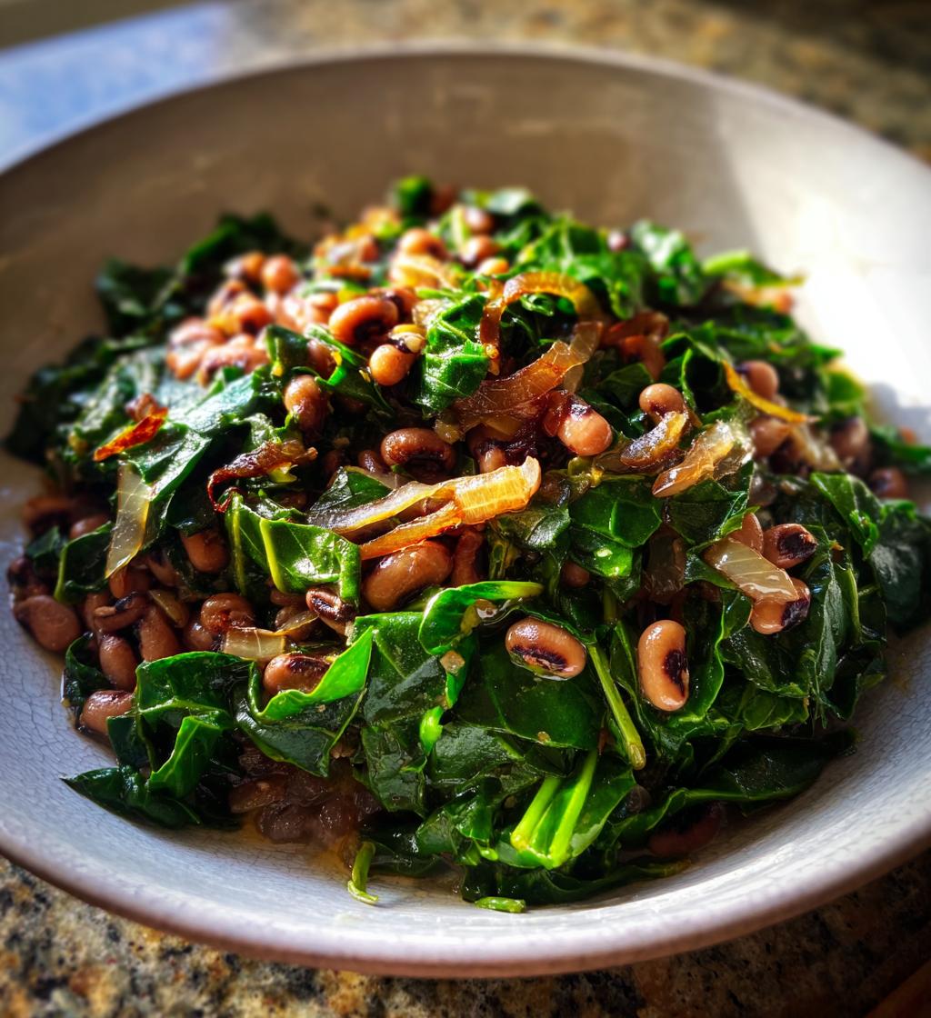 Black Eyed Peas and Collard Greens Recipe for Comforting Luck