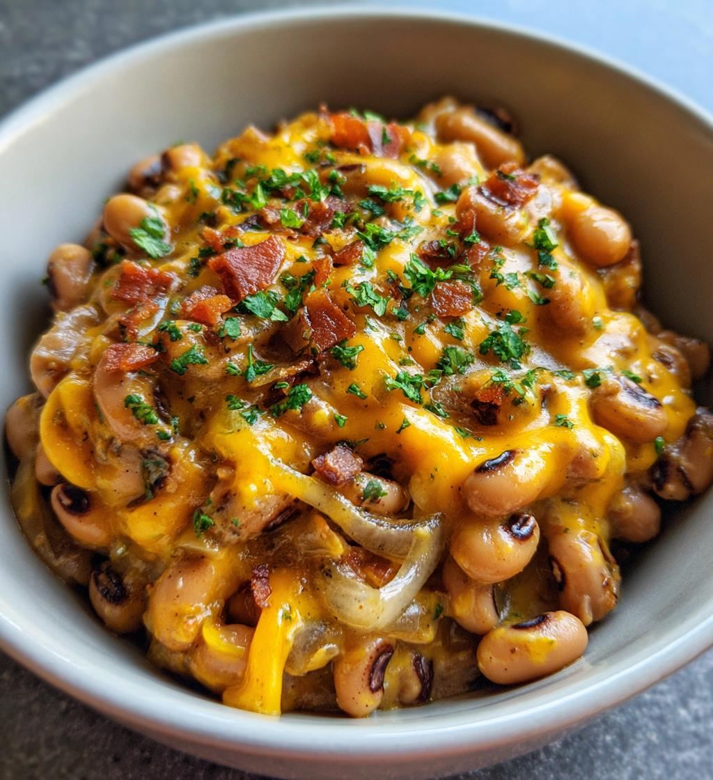 Cheesy Black-Eyed Peas Dish: 5 Steps to Comforting Goodness