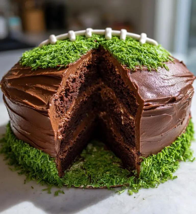 Chocolate Football Cake Design for Game Day Bliss