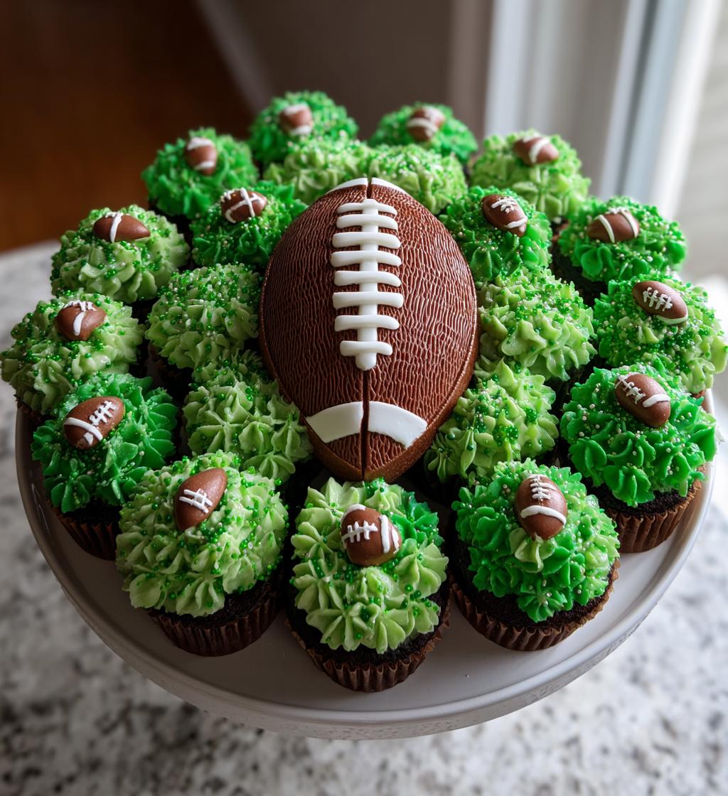 Football Cupcake Cake Ideas Pull Apart for Game Day Joy