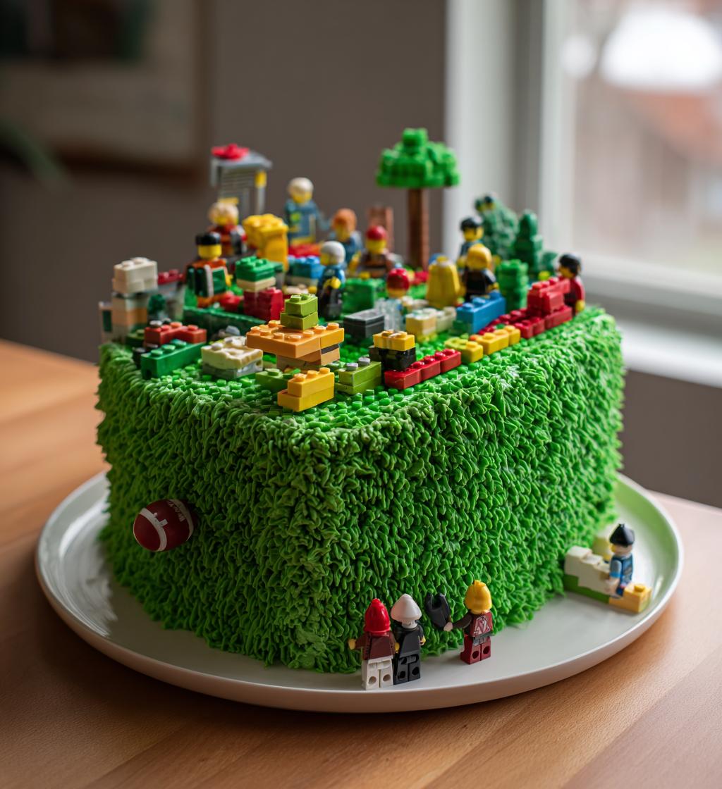 Lego Football Cake: 5 Steps to a Fun Celebration Treat – Vihaad Recipes