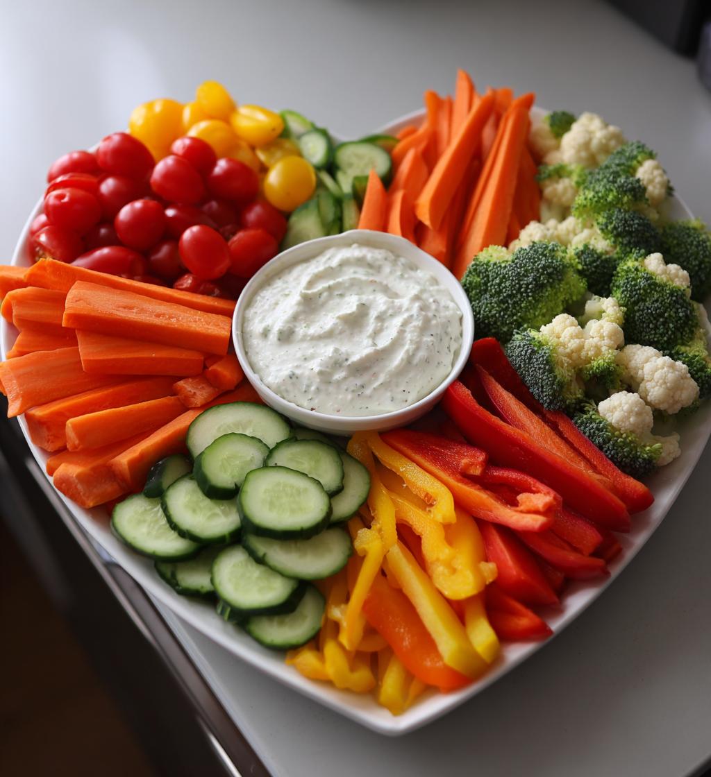 Valentine Vegetable Tray: 5 Steps to a Stunning Snack – Vihaad Recipes